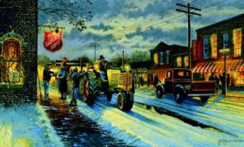 DAVID BARNHOUSE 16X26 Secondary Market Art: "SPIRIT OF GIVING ...