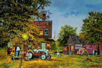 DAVID BARNHOUSE 18X27 Secondary Market Art: "READY OR NOT" - BARNHOUSE ...