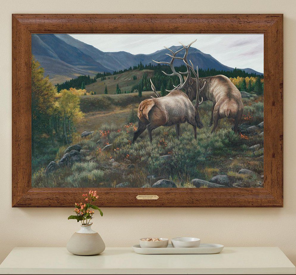Brian Kuether Artist Signed Framed Gallery Canvas:"High Country ...