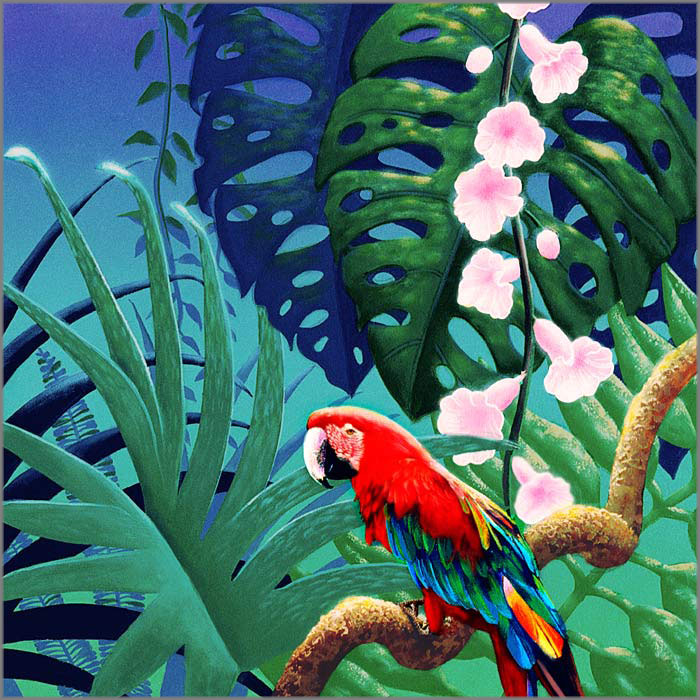 David Utz Hand Signed and Numbered Limited Edition Canvas Giclee: "Red ...