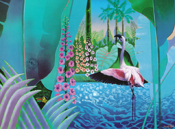 David Utz Limited Edition Paper Print:"Feathered Fancies" - David Utz