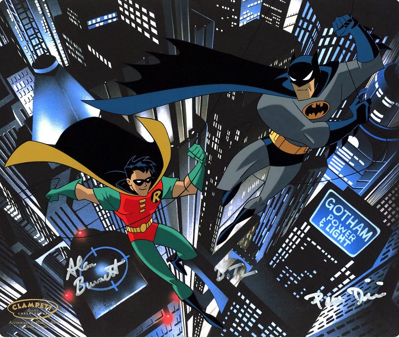 DC Comics Hand-Painted Limited Edition Cel:"Gotham's Dynamic Duo" - DC ...