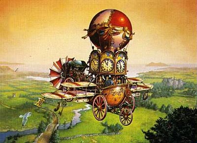 DEAN MORRISSEY 21X29 Secondary Market Art: "FATHER TIME FLYING PAST ...