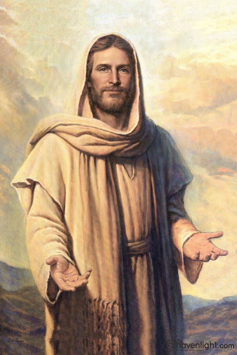 Del Parson Fine Art Canvas Giclee: "Abide with Me" - Del Parson