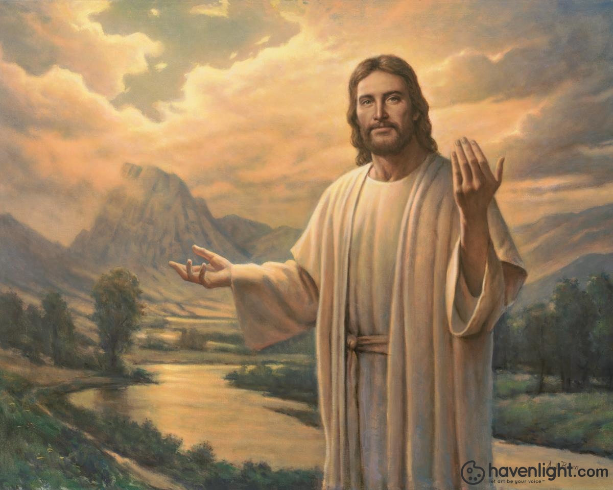 Del Parson Fine Art Canvas Giclee: "Come Follow Me" - Del Parson