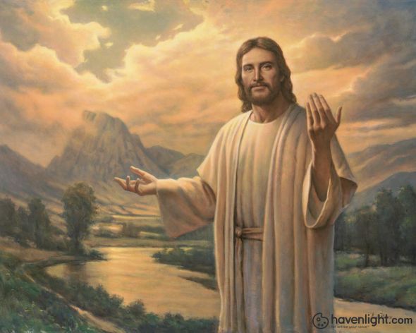 Del Parson Fine Art Canvas Giclee: "Come Follow Me" - Del Parson