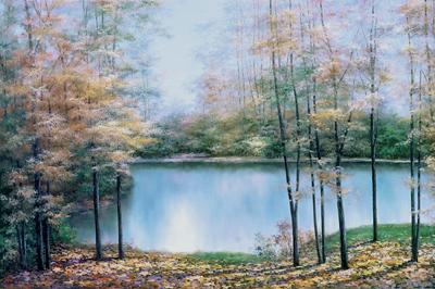 Diane Romanello Limited Edition Giclee on Canvas: " Autumn Woods ...