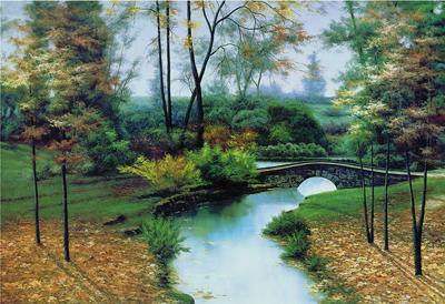 Diane Romanello Limited Edition Giclee on Canvas: " Country Reverie ...