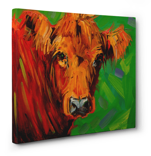 DIANE WHITEHEAD 18X24 GALLERY WRAPPED CANVAS-ME:"ORANGE COW" - DIANE ...