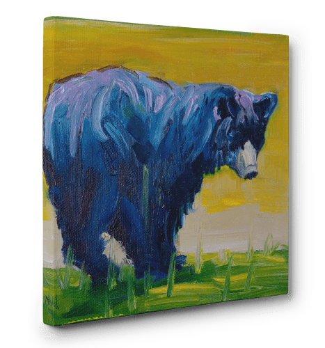 DIANE WHITEHEAD 30X30 GALLERY WRAPPED CANVAS-ME:"BLACK BEAR" - DIANE ...