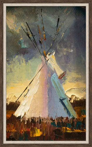 DIANE WHITEHEAD 50X26 STACKED FRAMED CANVAS:"LITTLE TEPEE" - DIANE ...