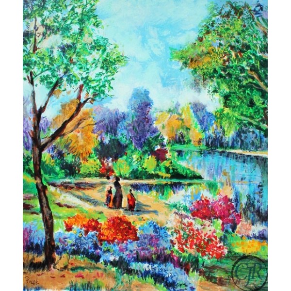 Dimitri Polak Serigraph on Canvas; Hand Signed by the Artist: "Untitled ...