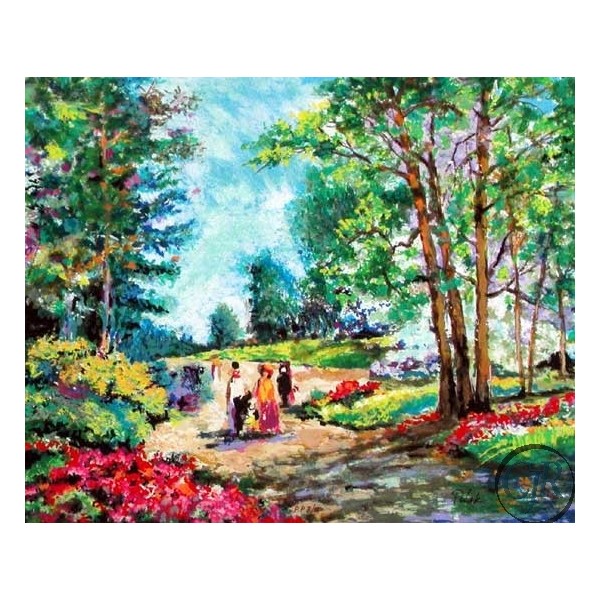 Dimitri Polak Serigraph on Paper; Hand Signed and Numbered: "A Walk in ...