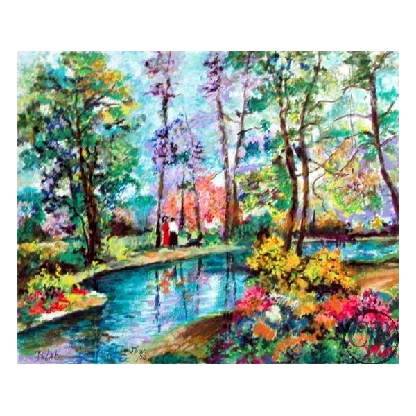 Dimitri Polak Serigraph on Paper; Hand Signed and Numbered: "Picnic ...