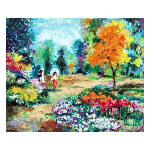 Dimitri Polak Serigraph on Paper; Hand Signed and Numbered: "Sunny Day ...