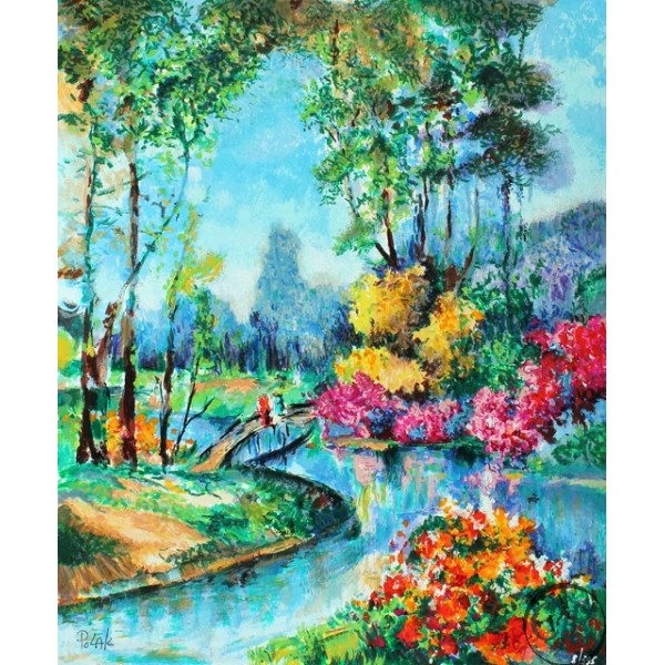 Dimitri Polak Serigraph on Paper; Hand Signed by the Artist: "Meeting ...