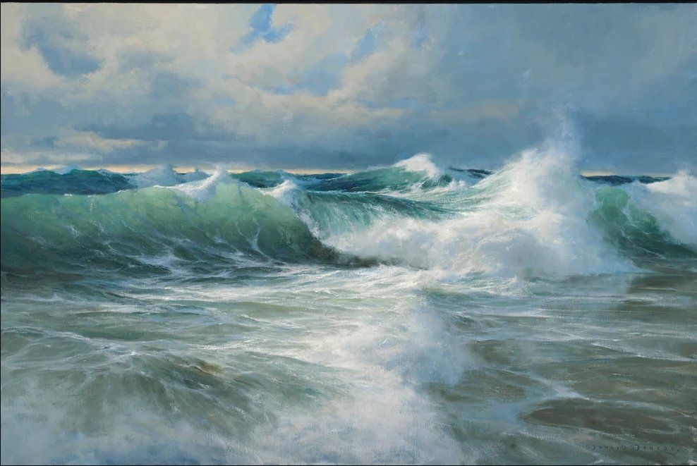 Don Demers Artist Signed Limited Edition Canvas Giclee:"Ocean Breakers ...
