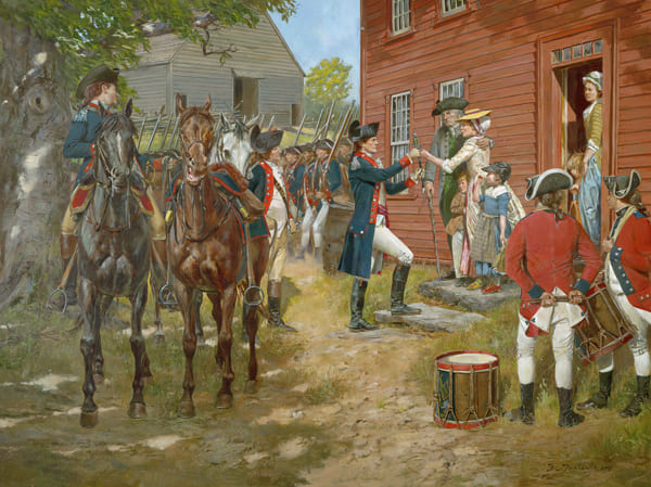 DON TROIANI 27X20 Secondary Market Art: "ANSWERING LIBERTYS CAL" - TROIANI, DON