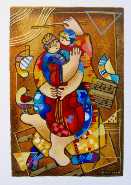 Dorit Levi Hand Signed Limited Edition Serigraph:"Our Strings Attached ...