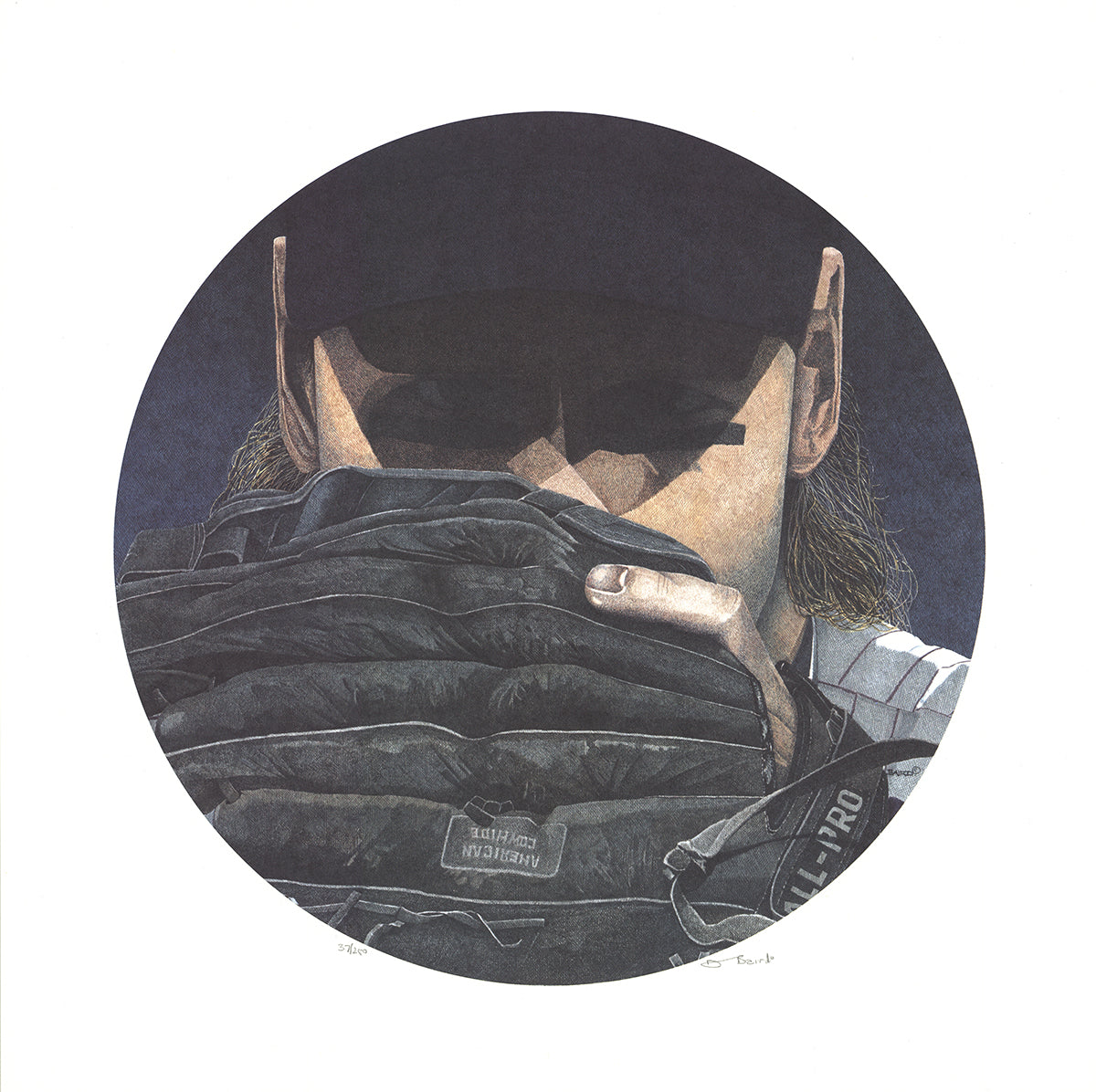 Dwight Baird Rare Vintage Artist Signed Offset Lithograph: "Bearing ...