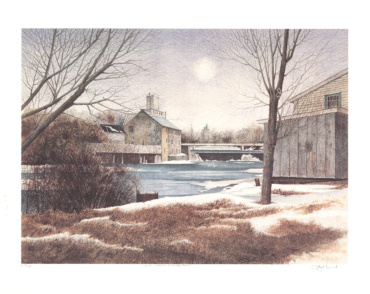 Dwight Baird Rare Vintage Artist Signed Offset Lithograph: "The Mill in ...