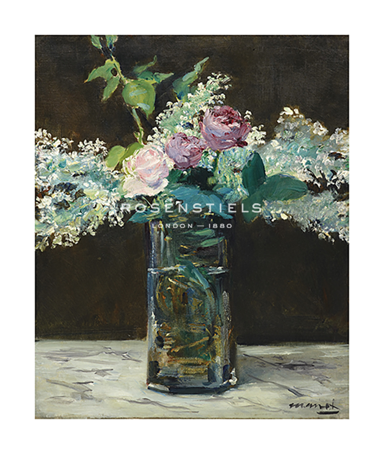 Edouard Manet Hand Numbered Limited Edition Print on Paper :"Flowers in a Crystal Vase, c.1882 ...
