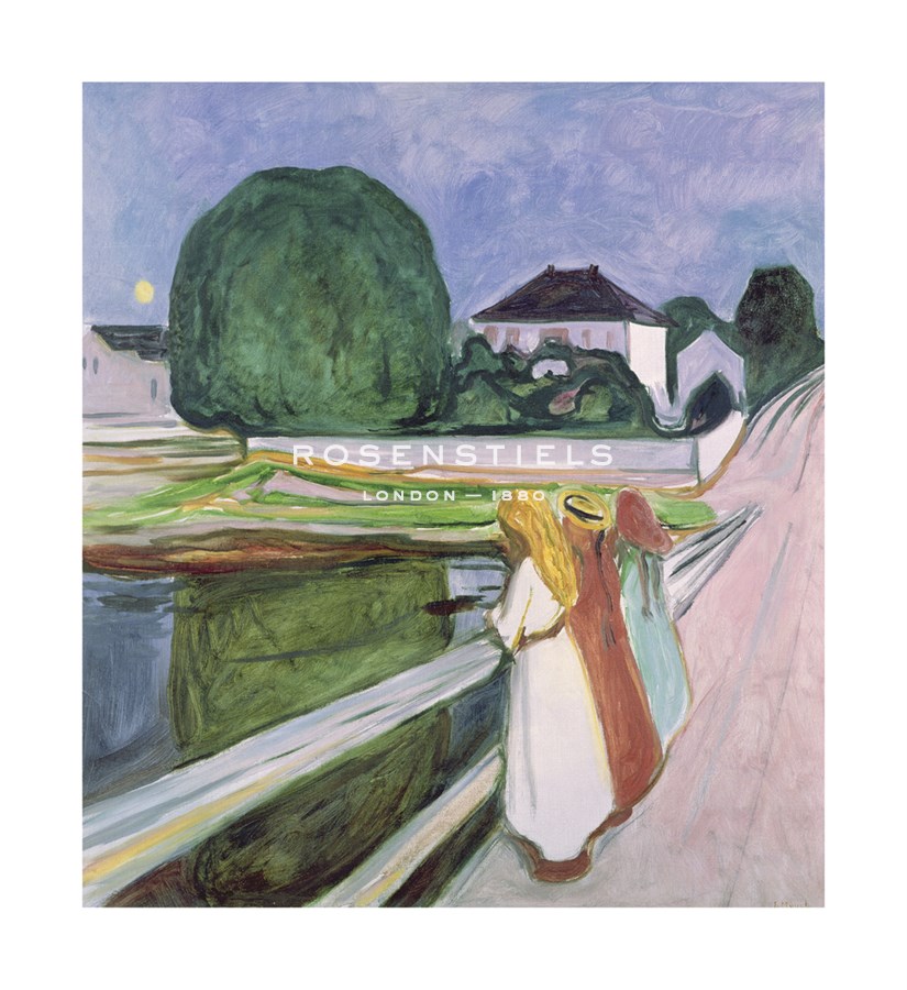 Edvard Munch Hand Numbered Limited Edition Print on Paper :"Girls on ...