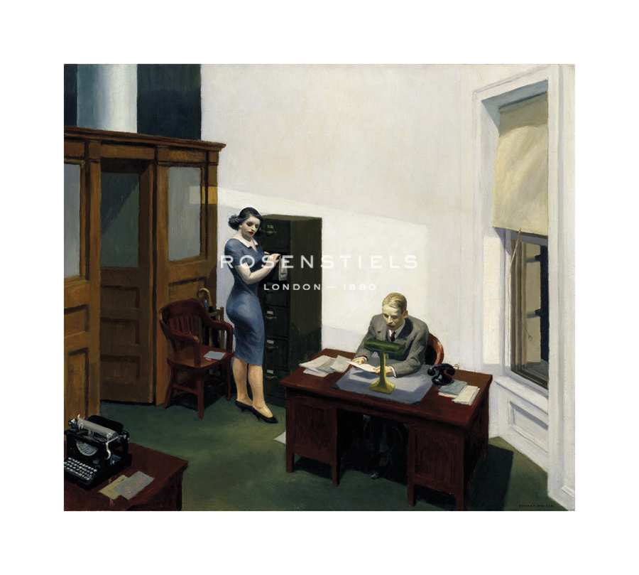 Edward Hopper Hand Numbered Limited Edition Print on Paper :"Office at ...