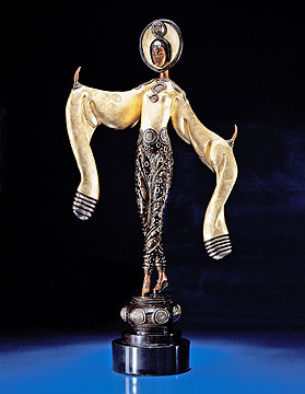 Erté Limited Edition Bronze Sculpture: "Willow Tree, Elegance" - Erte ...