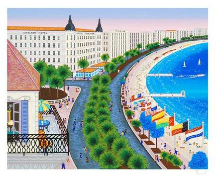 Fanch Ledan Limited Edition Artist Proof Serigraph on Paper: "Festival ...