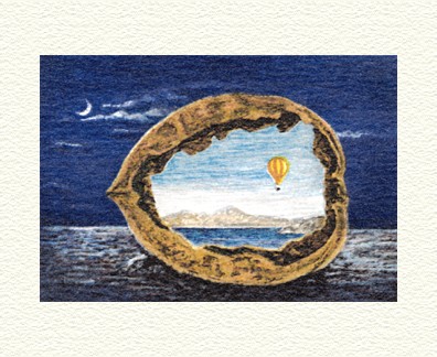 Fanny Brennan Limited Edition Hand-Crafted Lithograph: " Balloon Moon ...