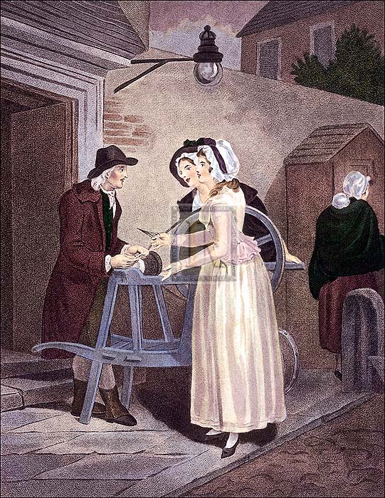 Francis Wheatley Artist Hand Colored Copper Plate Printed Atelier Print ...