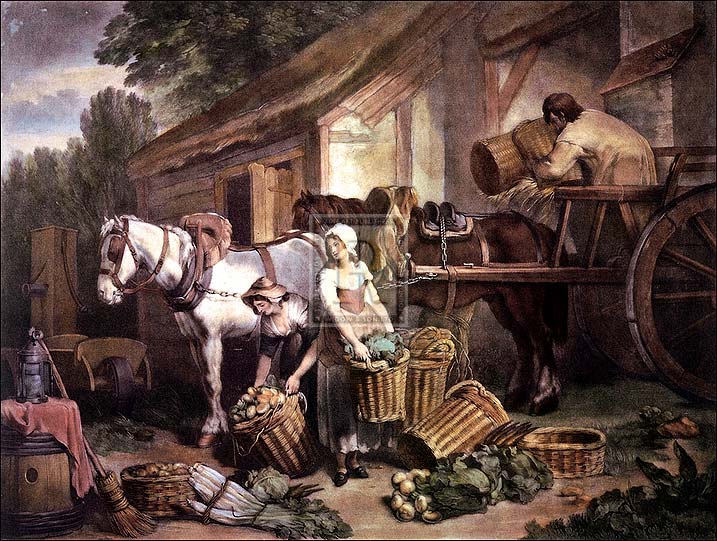 Francis Wheatley Artist Hand Colored Copper Plate Printed Atelier Print ...