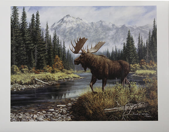 FRANK MILLER 25X20 Secondary Market Art: "WILDLIFE COUNTRY" - MILLER, FRANK