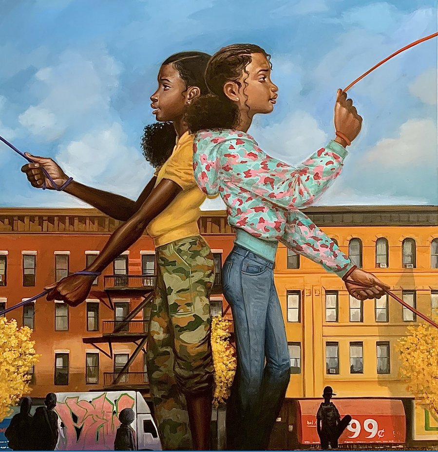 Frank Morrison Artist Signed Limited Edition Canvas Giclee:"Back to ...