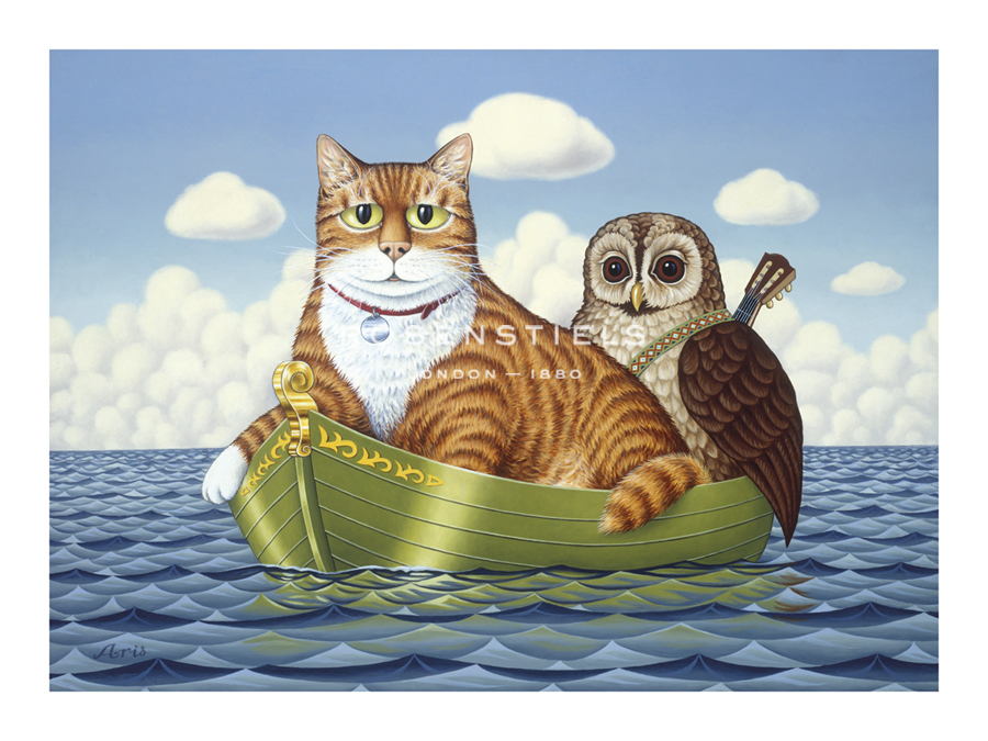 Fred Aris Hand Numbered Limited Edition Print on Paper :"The Owl and ...