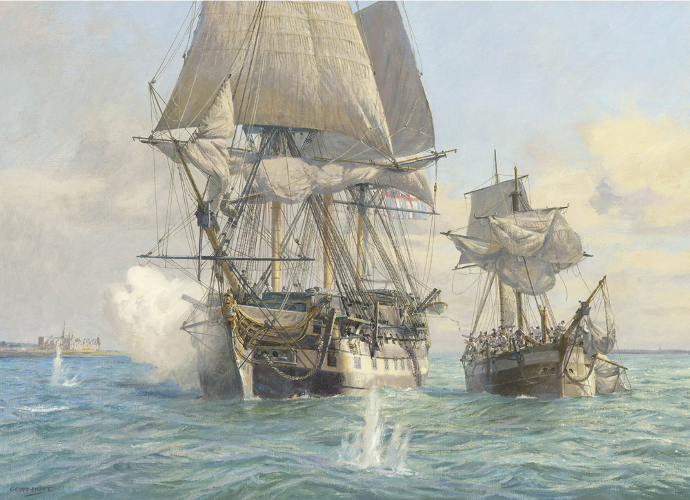 Geoff Hunt Hand Signed and Numbered Limited Edition Print: "Trouble Off ...