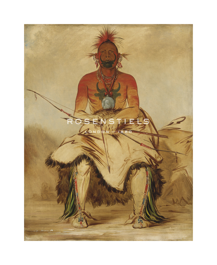 George Catlin Hand Numbered Limited Edition Print on Paper :"La-doo-ke ...