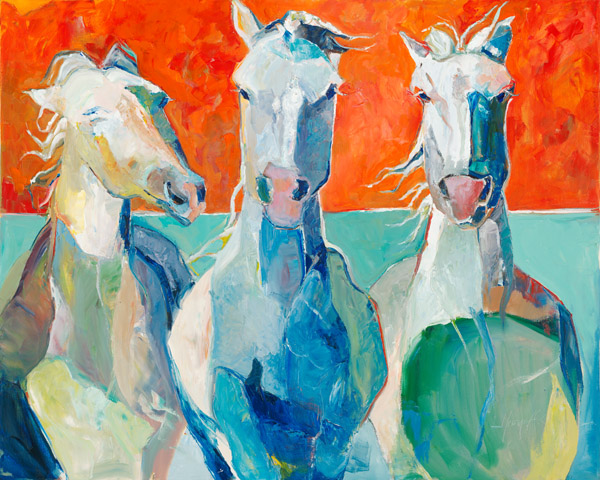 George Jones 40 x 50 Open Edition Giclee on Canvas:"Hangin' Out ...