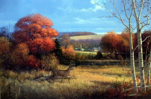 George Kovach Print-Signed and Numbered:"In the Clear" - George Kovach