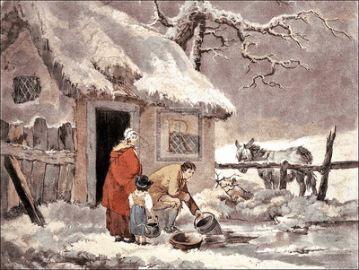 George Morland Artist Hand Colored Copper Plate Printed Atelier Print ...