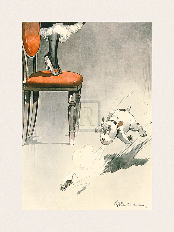 George Studdy Hand Numbered Limited Edition Print on Paper :"Flight Of ...