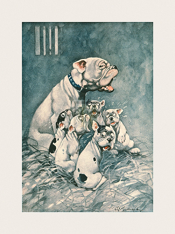 George Studdy Hand Numbered Limited Edition Print on Paper :"The Ghost ...