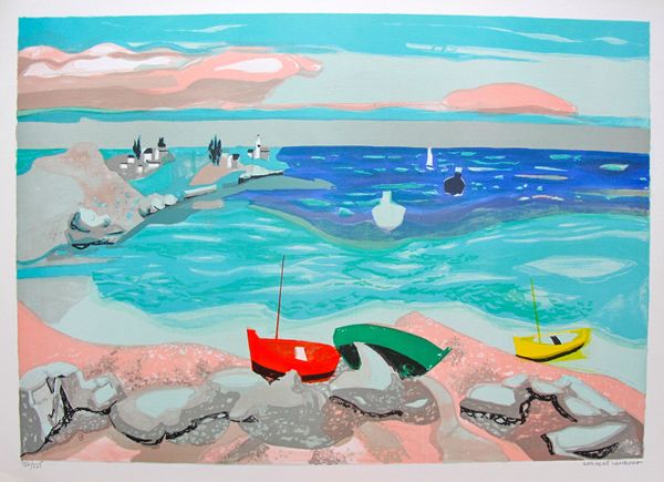 Georges Lambert Limited Edition Hand Signed Lithograph:"Seaside ...