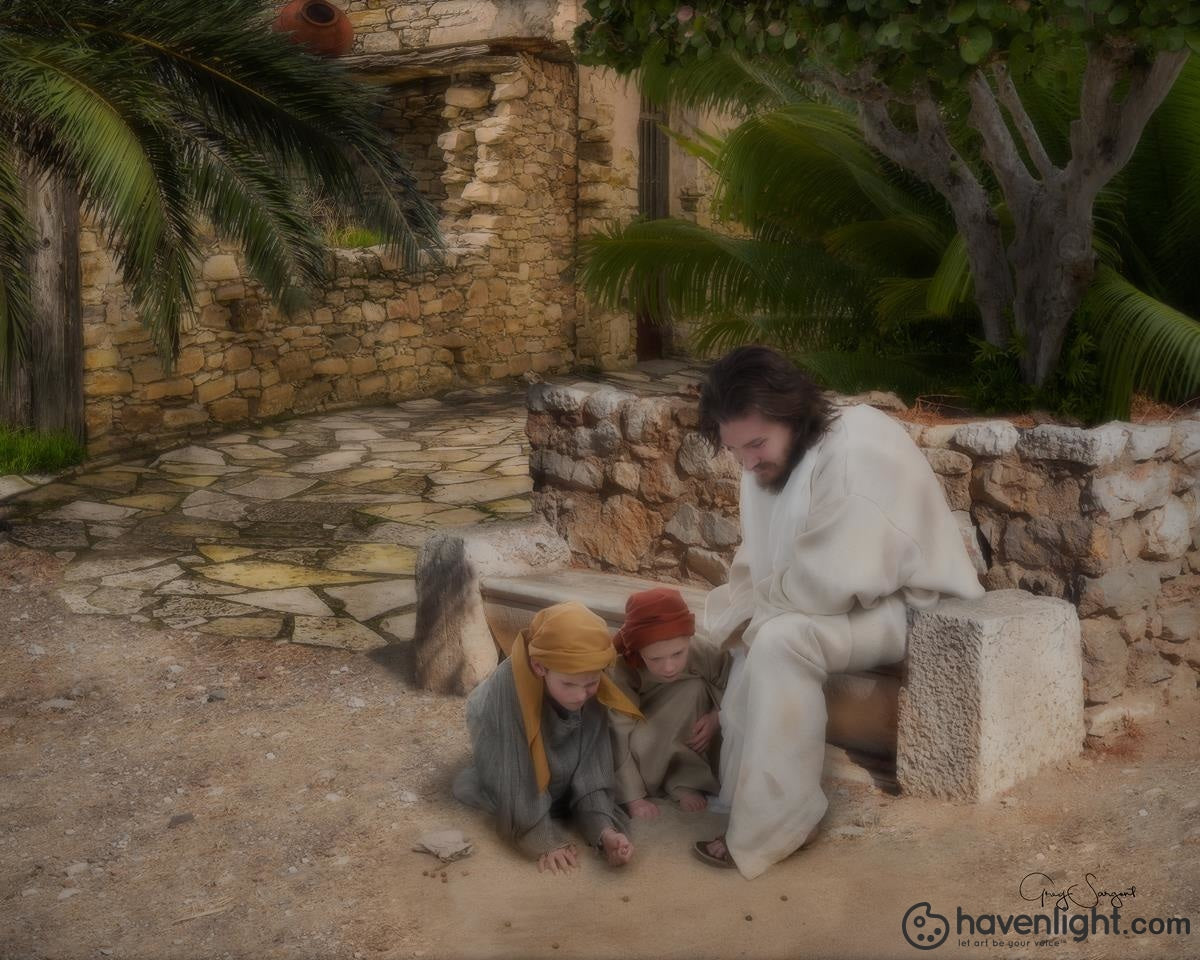 Greg Sargent Fine Art Canvas Giclee: "As a Child" - Greg Sargent