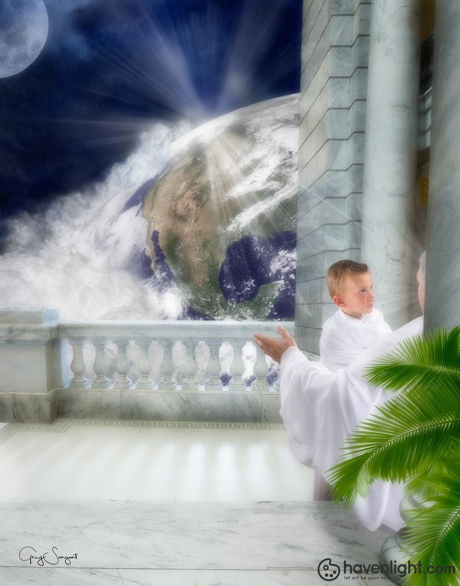 Greg Sargent Fine Art Canvas Giclee: "Last Interview with God" - Greg Sargent