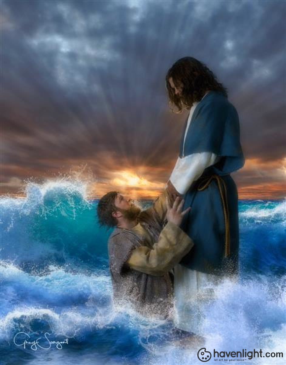 Greg Sargent Fine Art Canvas Giclee: "Man of Faith" - Greg Sargent