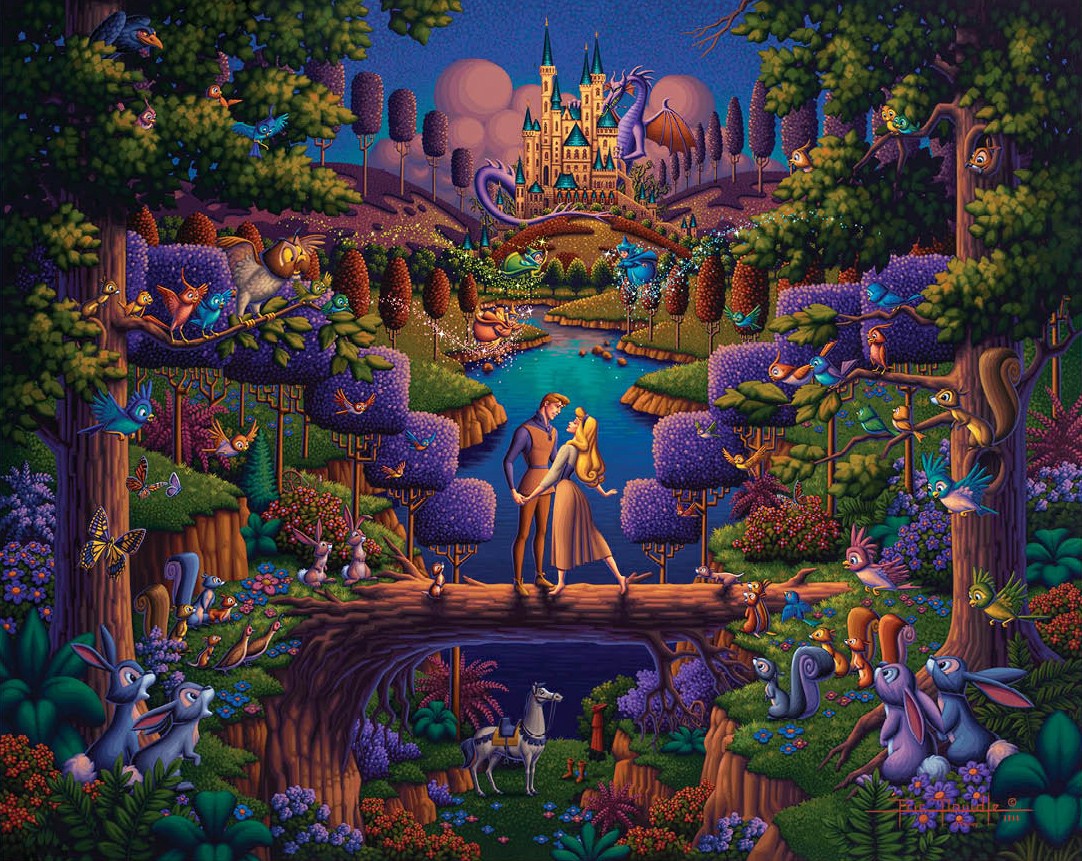 Eric Dowdle Artist Signed Limited Edition Giclee Print:"Sleeping Beauty ...