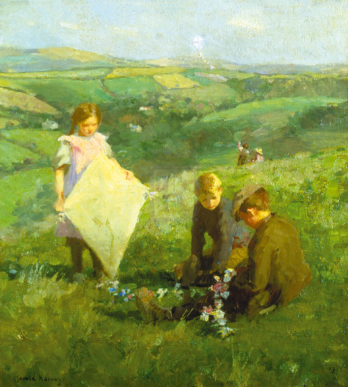 Harold Harvey Hand Numbered Limited Edition Print on Paper :"Pioneers ...