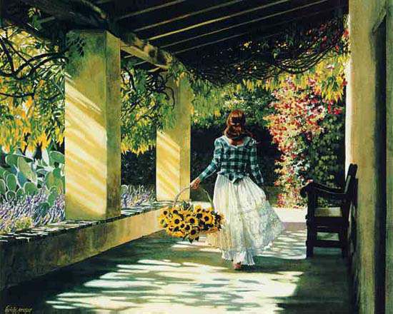 Heidi Presse Limited Edition Print:"The Flower Girl" - Heide Presse